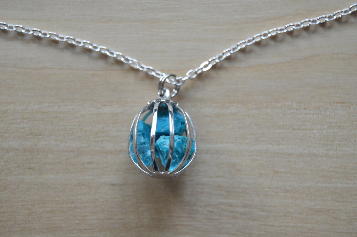 December Birthstone Necklace & Earring Jewelry Set Natural - Etsy