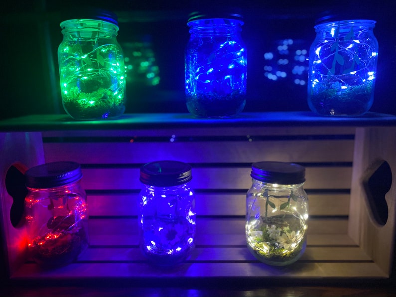 Fairy Swing Mason Jar Displays - Fairy Display Fairycore Decor Fae ...