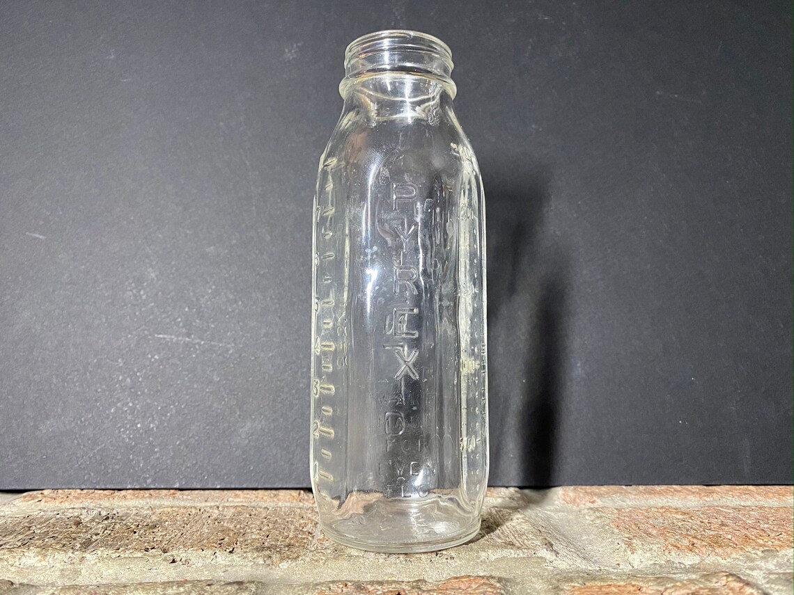 Vintage 1920s-1960s Pyrex Baby Bottle 8 Oz Made in USA - Etsy