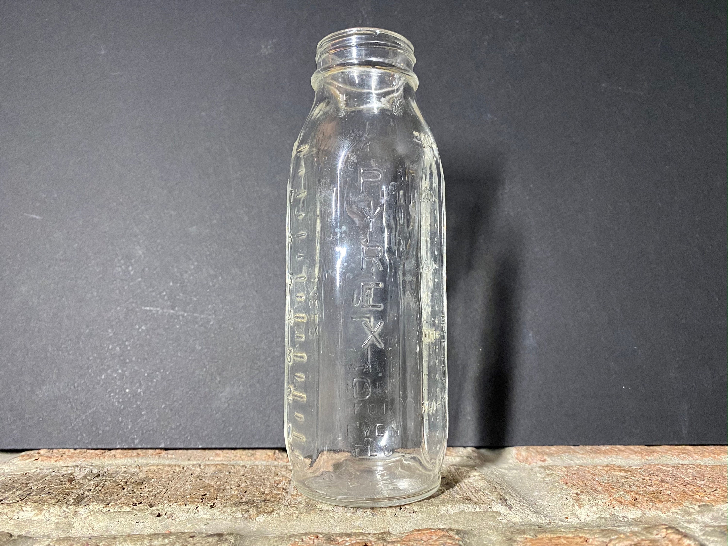 Vintage 1920s-1960s Pyrex Baby Bottle 8 Oz Made in USA Antique Baby ...