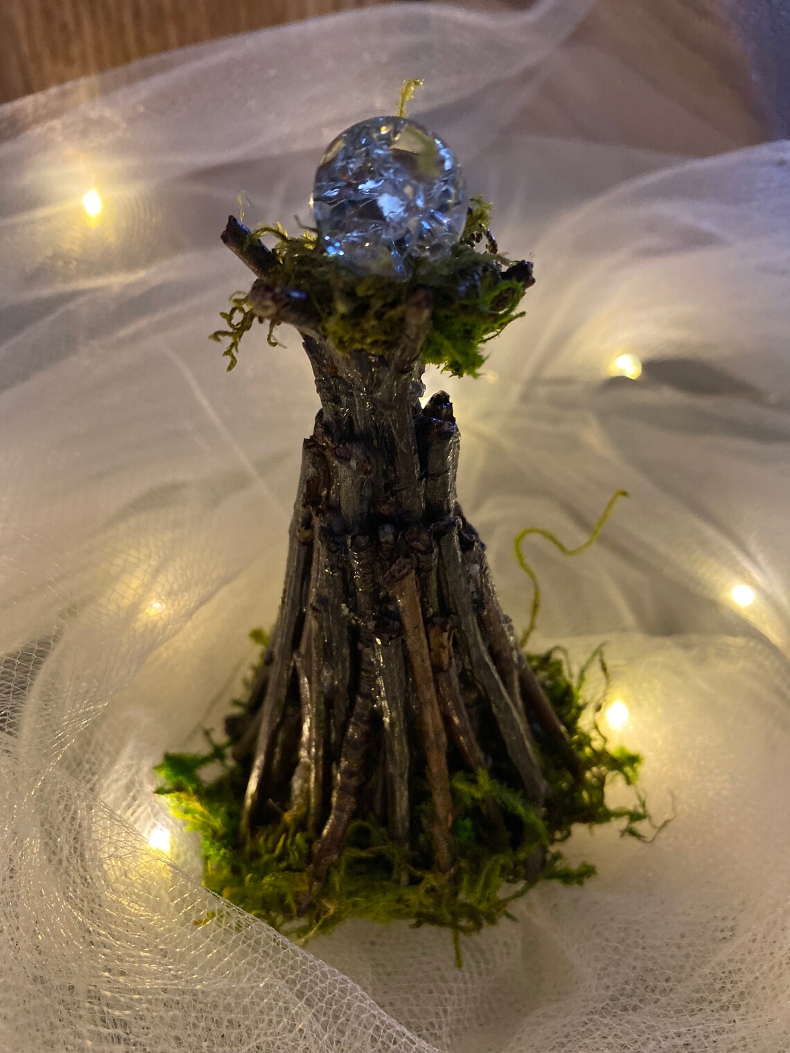 Miniature Fairy Gazing Ball / Mini Crystal Ball Fairy Display Fairy ...