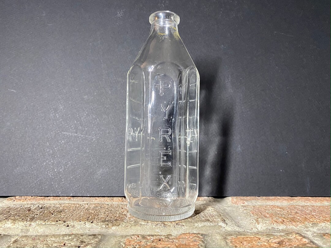 Vintage 1920s-1960s Pyrex Baby Bottle (8 Oz - Made in USA) - Antique ...
