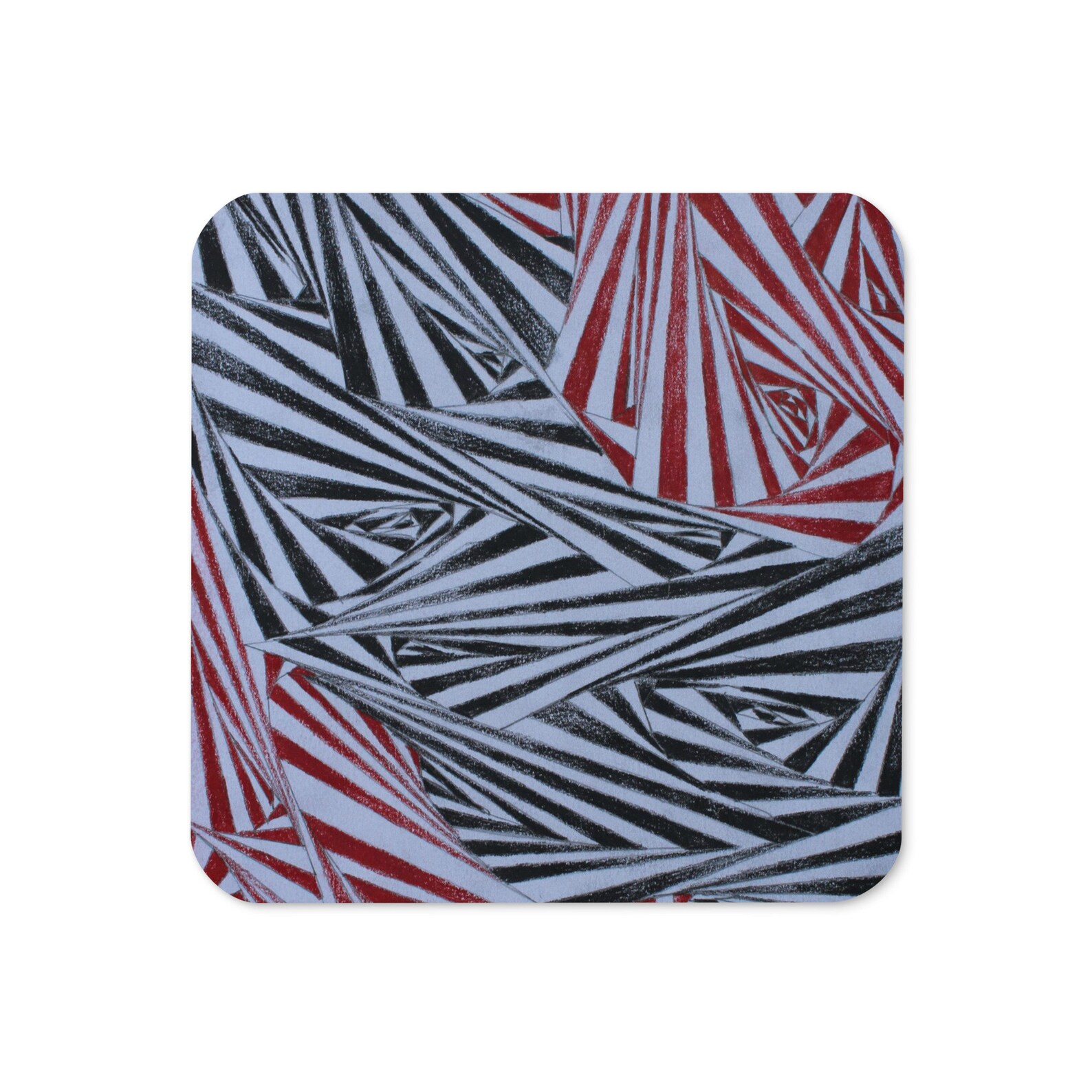 Crazed Carnival" Coaster (cork-back) - Cork Coaster Gloss Coaster ...