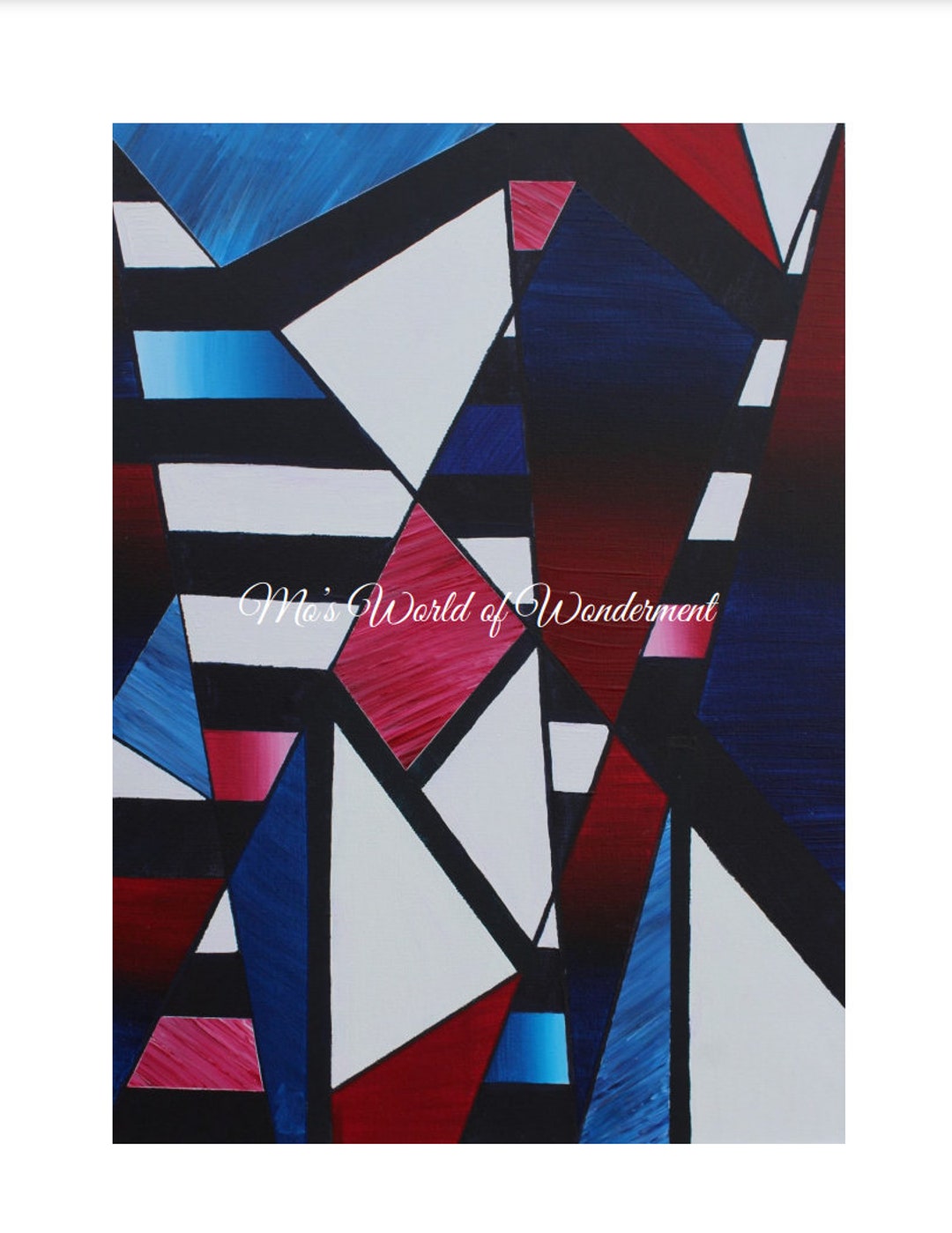 Fusion Illusion" (instant Download Digital Print) - Red and Blue ...