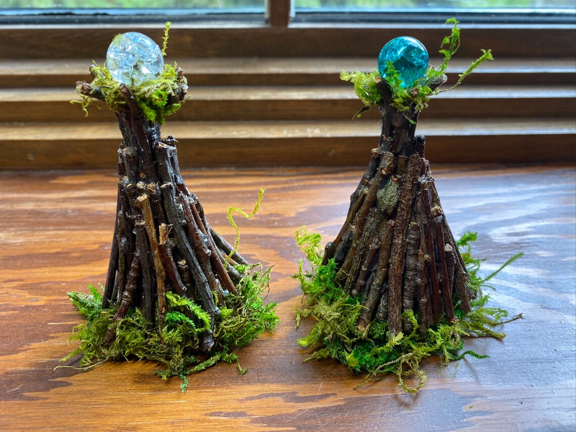 Miniature Fairy Gazing Ball / Mini Crystal Ball Fairy Display Fairy ...