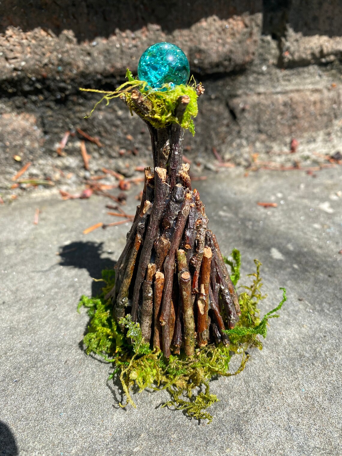 Miniature Fairy Gazing Ball / Mini Crystal Ball Fairy Display Fairy ...