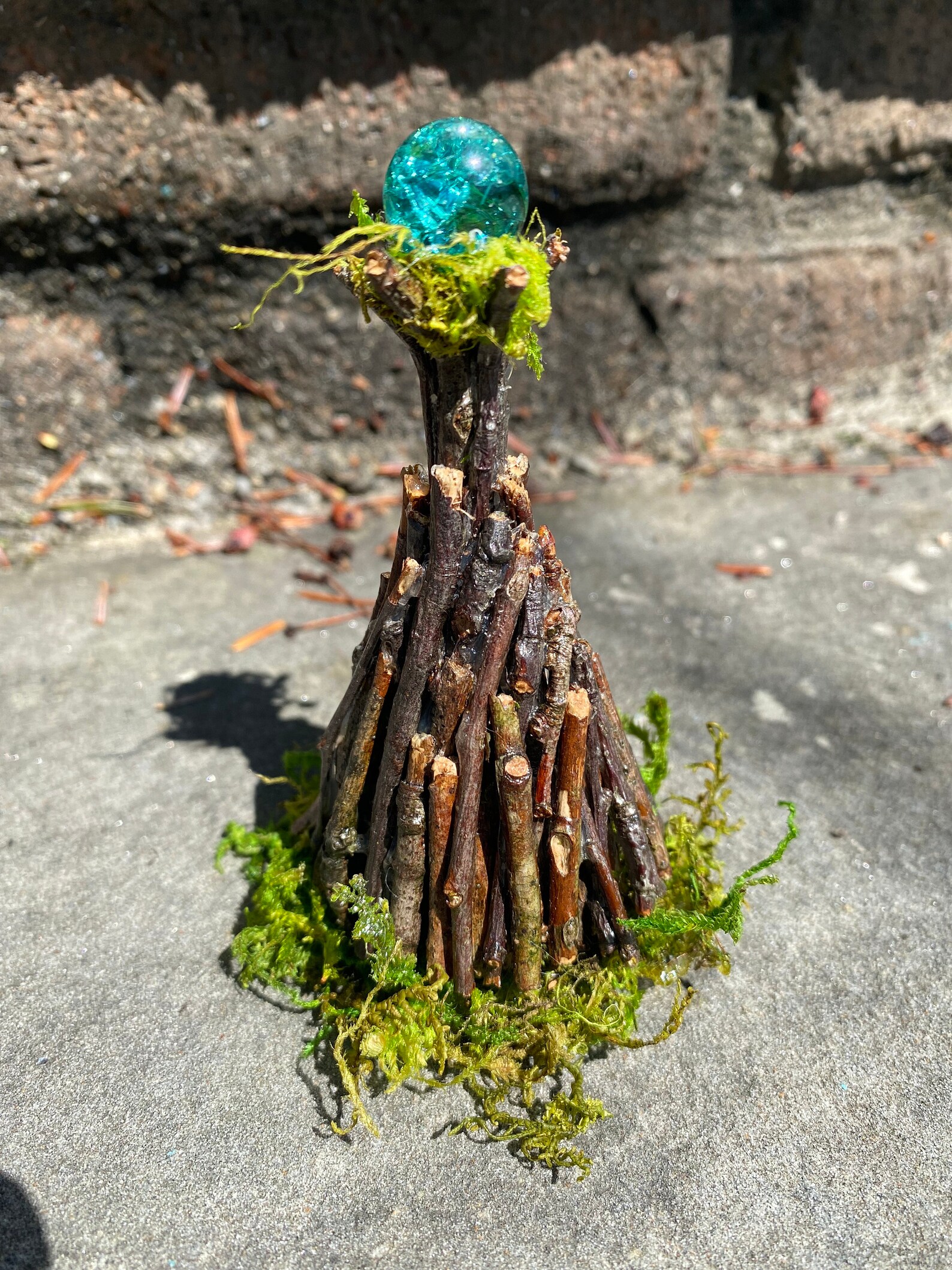 Miniature Fairy Gazing Ball / Mini Crystal Ball - Fairy Display Fairy ...