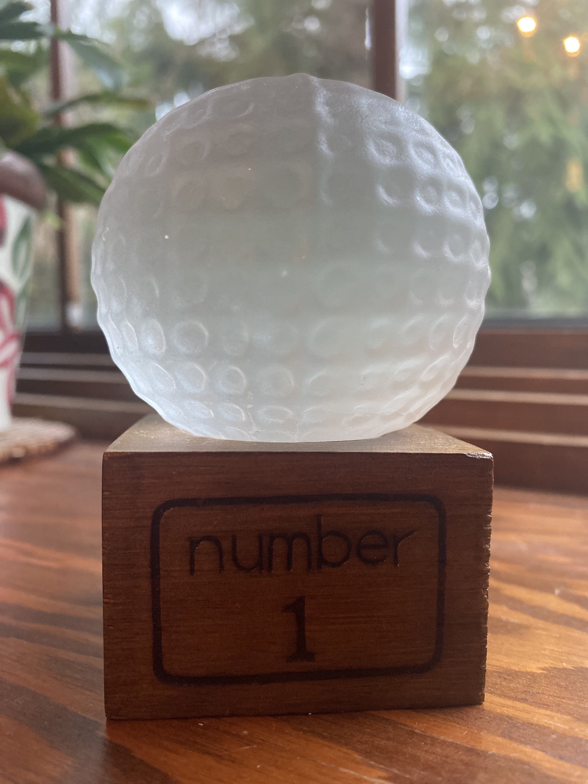 Vintage Golf Ball Collectible Crystal Figure (“number 1”) - Golf ...