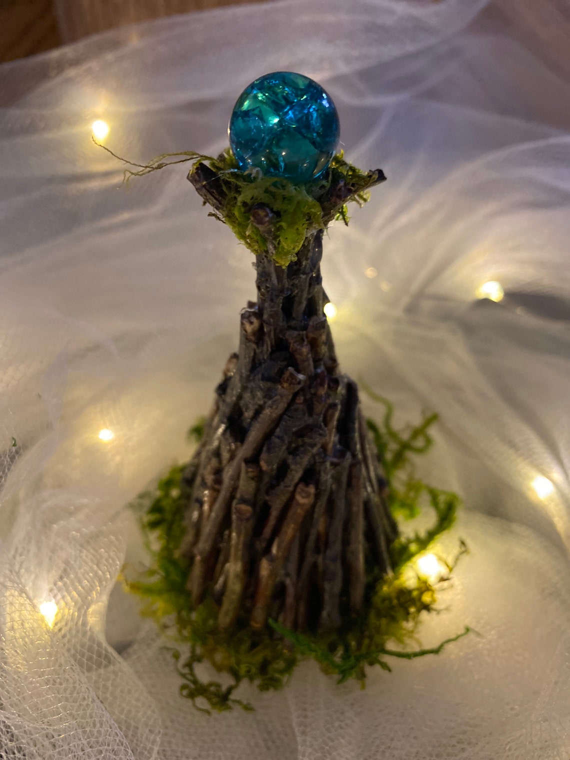 Miniature Fairy Gazing Ball / Mini Crystal Ball Fairy Display Fairy ...