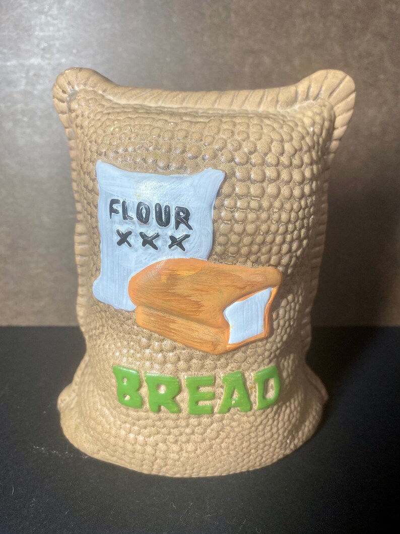 Vintage Coin Bank (mount Clemens Pottery Burlap Sack - Bread) - Farm ...