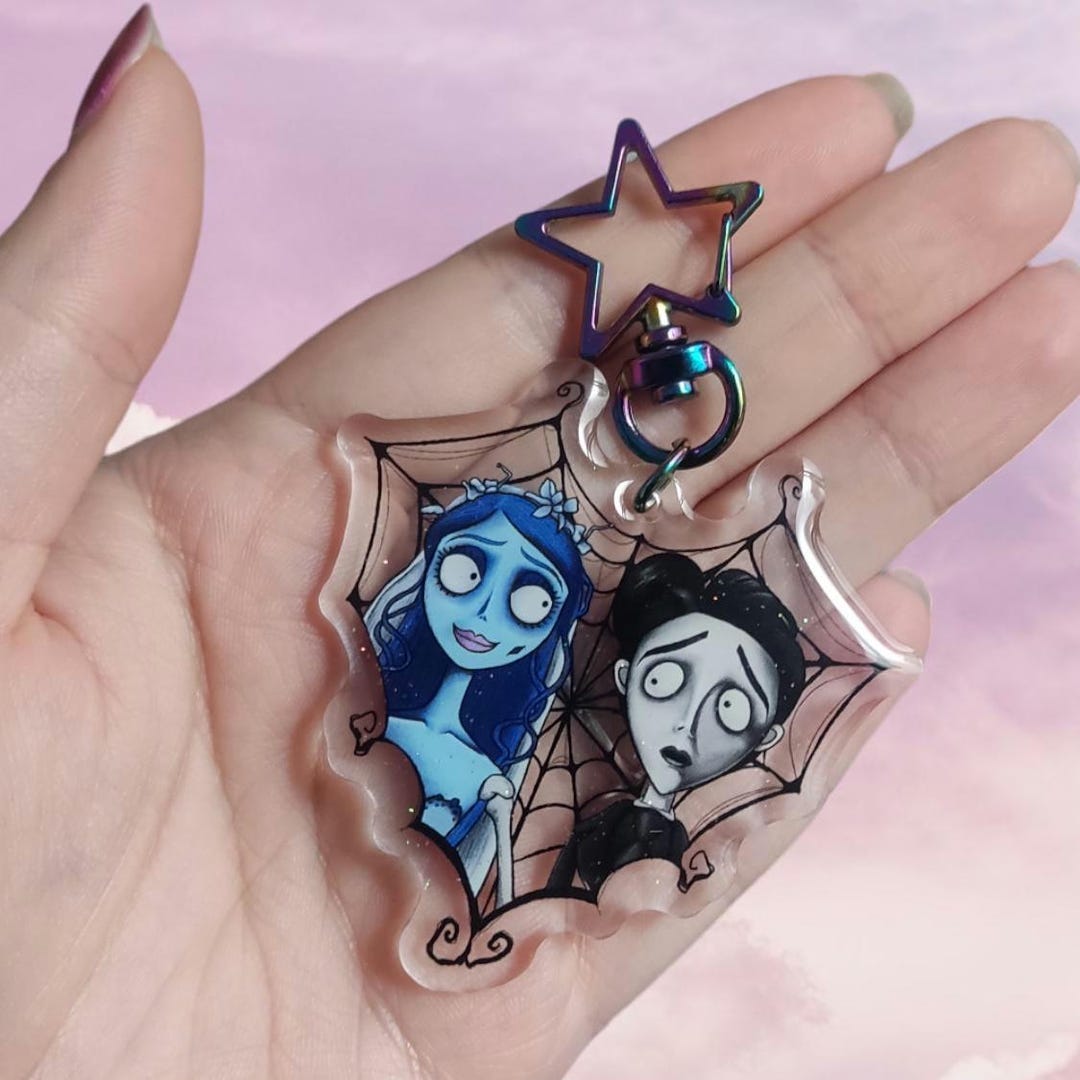 Victor & Emily Acrylic Keychain 6cm Corpse Bride-inspired Charm - Etsy