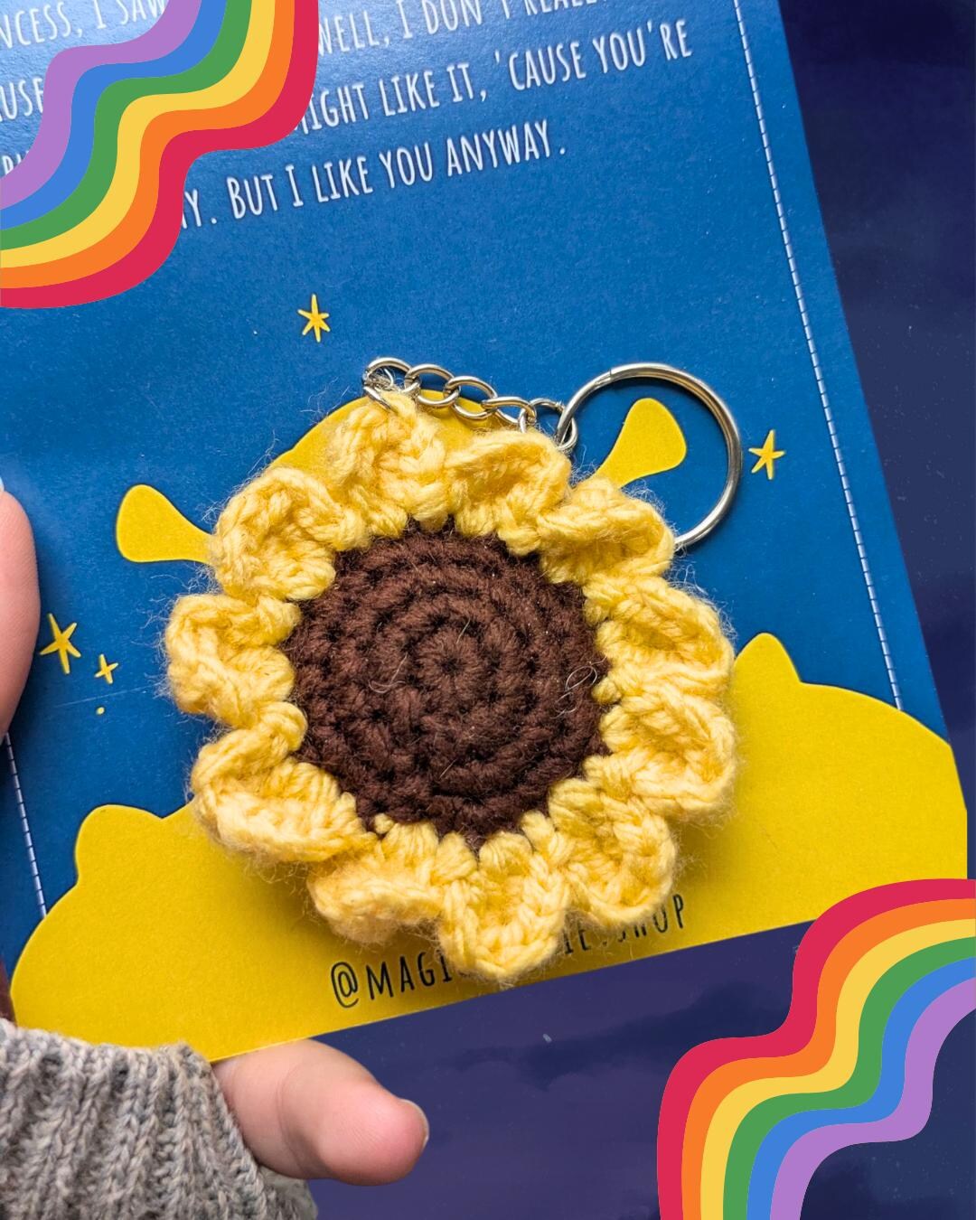 Crochet Sunflower Inspired by Shrek • Handmade Flower Gift • Cute Movie ...