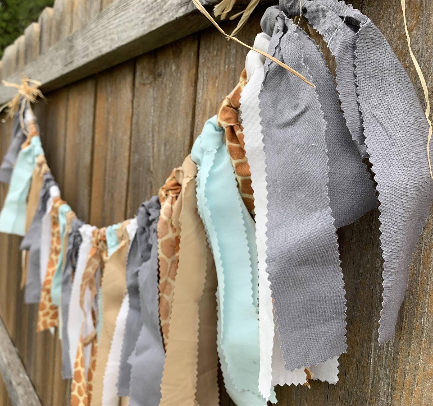 Safari Fabric Garland: Gender Neutral Nursery, Party Decor - Etsy