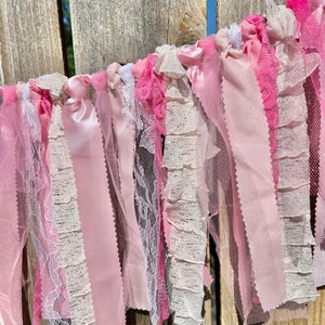 Barbie Pink Fabric Banner Garlandbarbie Pink Banner Garland Barbie ...