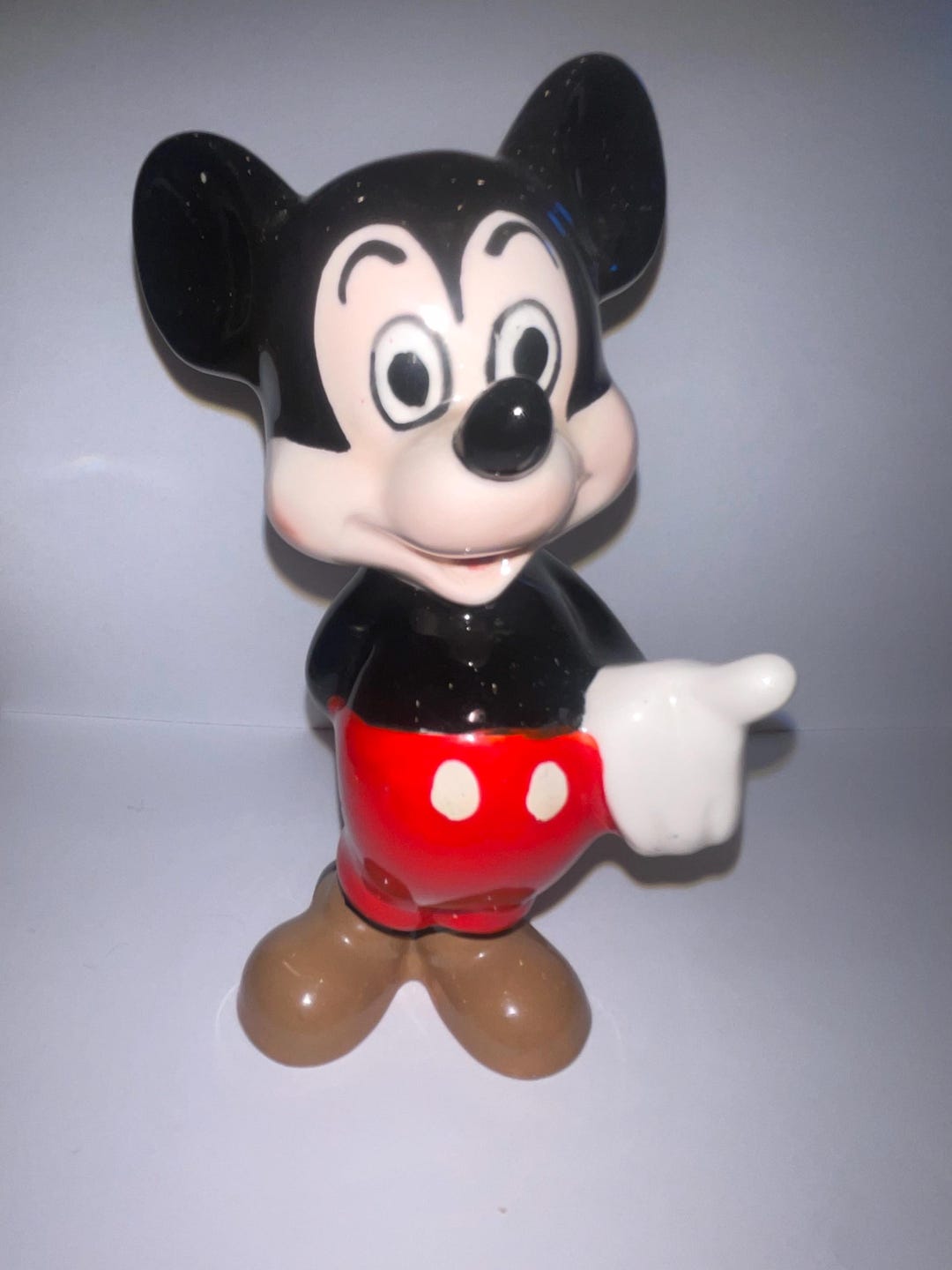 VINTAGE 60's MICKEY MOUSE Walt Disney Ceramic Figurine 5 1/2 Tall Japan ...