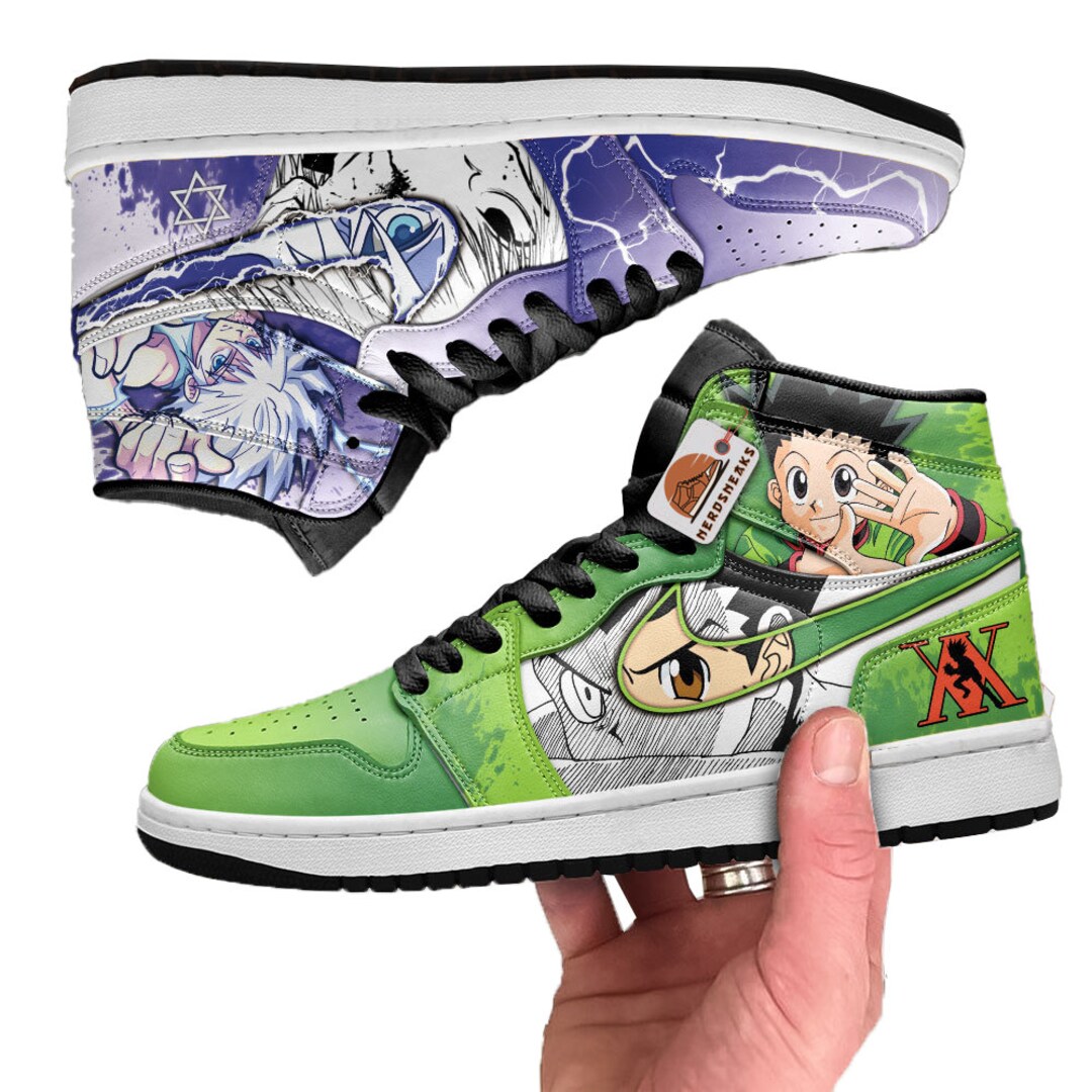 Gon Freecss and Killua Zoldyck Anime Shoes Custom Sneakers - Etsy