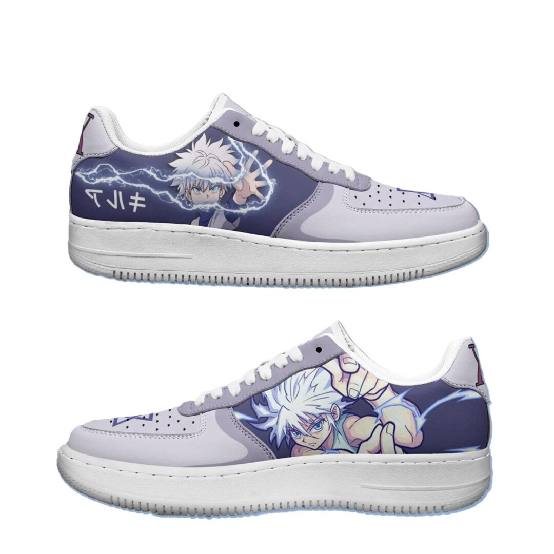 Killua Zoldyck AF Sneakers Customanime Shoes - Etsy