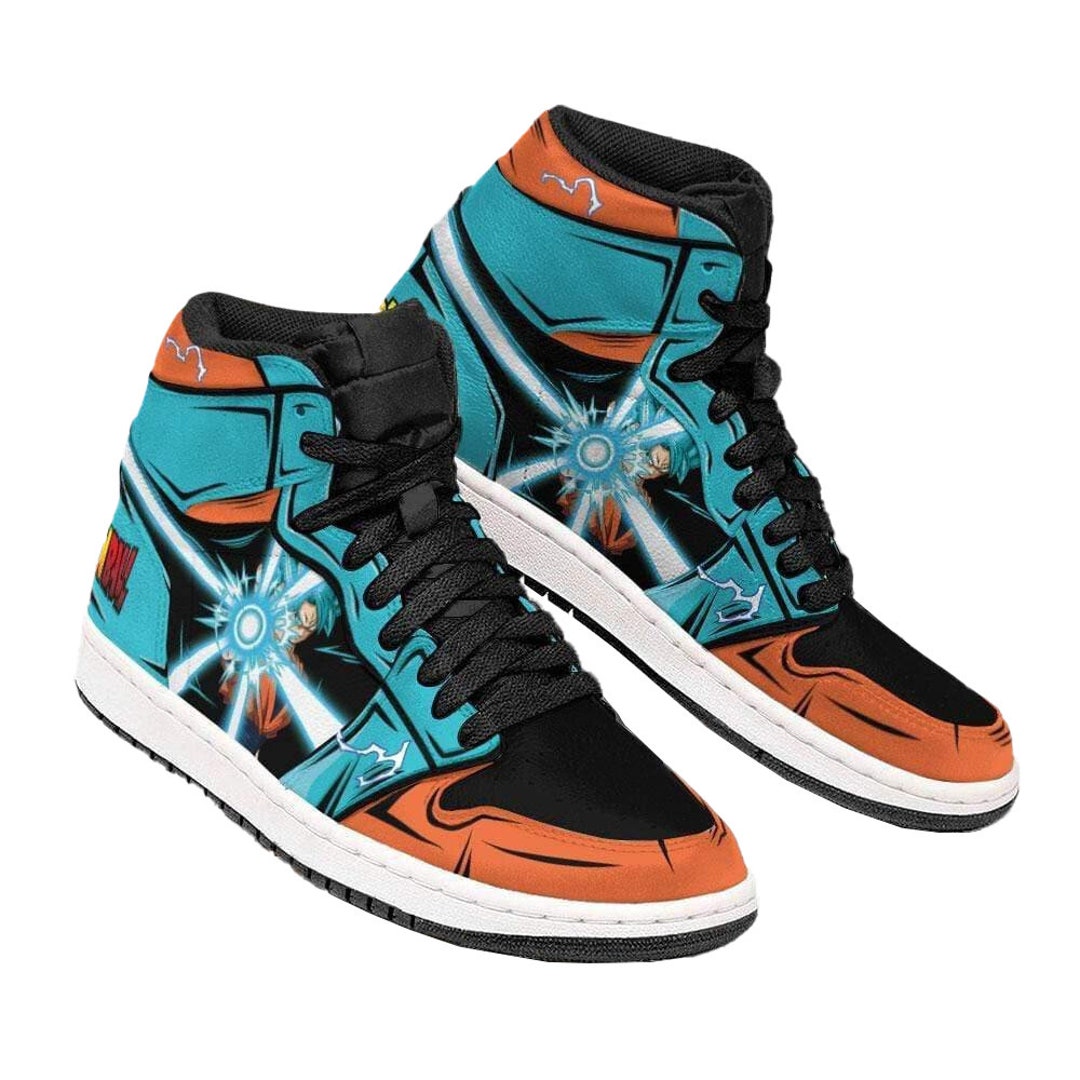 Super Saiyan Blue Goku Shoes Custom Anime Boot Sneakers - Etsy