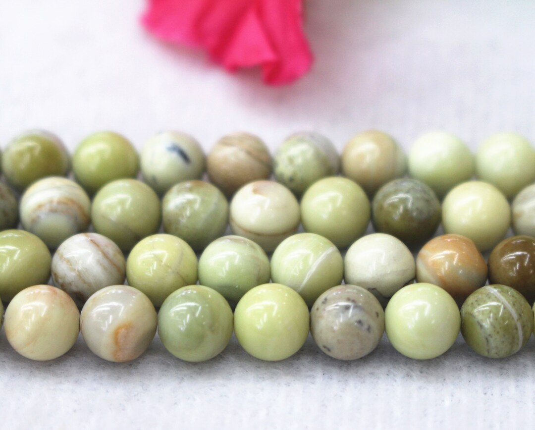 Natural Butter Jade Smooth and Round Beads,6mm 8mm 10mm 12mm African ...