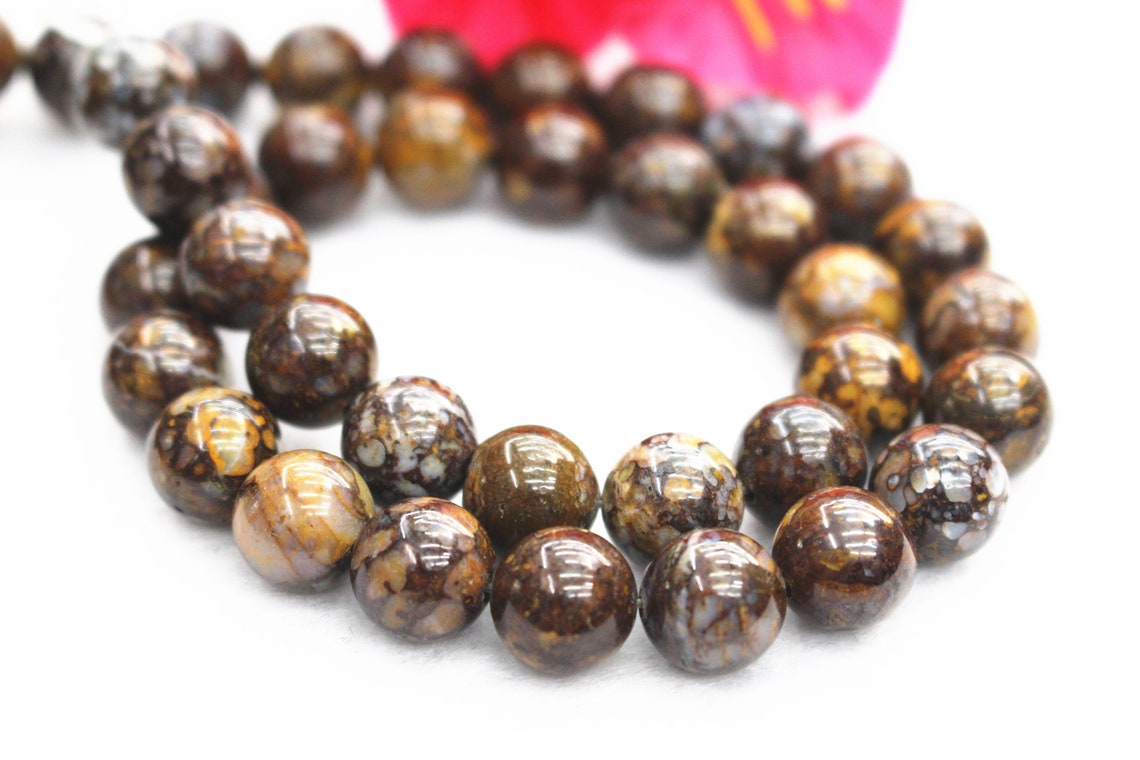 Natural Fire Lace Opal Smooth Round BeadsFire Lace Opal | Etsy