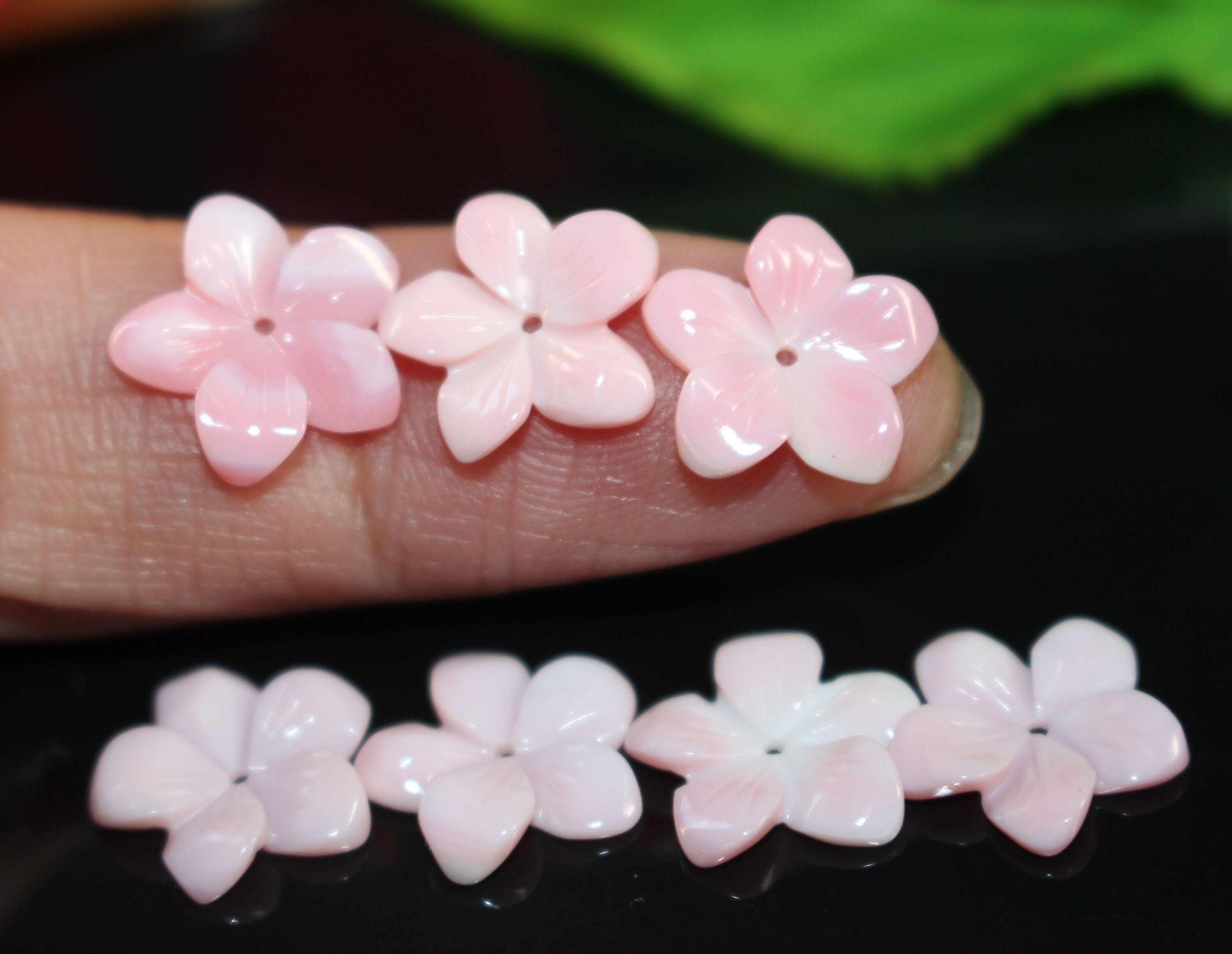 6mm 8mm10mm 12mm 15mm 200 Pcs Natural Pink Shell Flower Beads,mop Shell ...