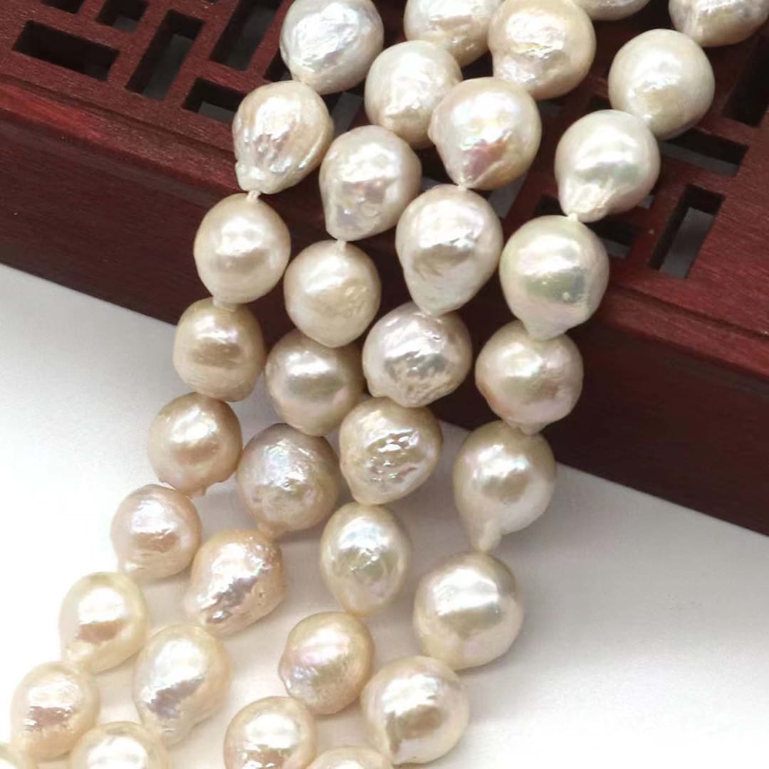 Natural AA Color Tail Sea Pearl Beads White Sea Pearls Nugget Beads ...