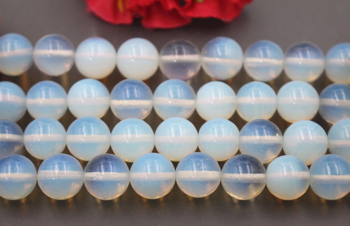 Natural Opalit Beads,4mm 6mm 8mm 10mm 12mm Opalit Round Beads,white ...