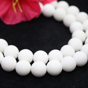 Matte Mountain Jade Beads, Smooth Round Beads,4mm 6mm 8mm 10mm 12mm ...