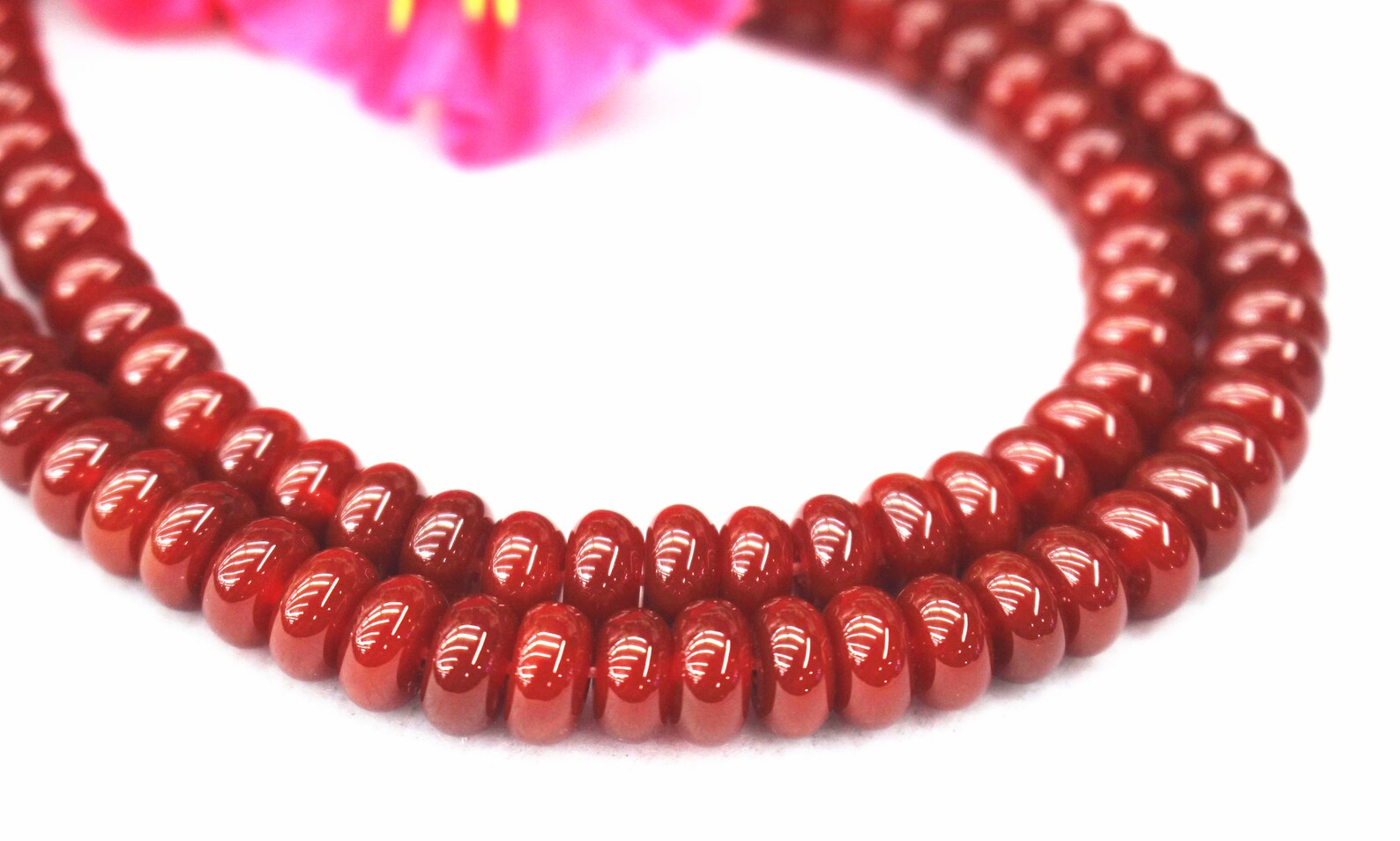 Natural Red Agate Beads4x6mm 5x8mm Red Agate Rondelle - Etsy