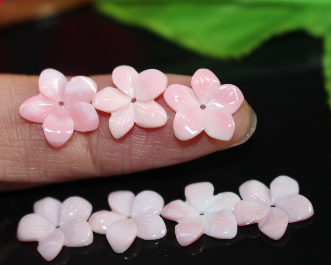 6mm 8mm10mm 12mm 15mm 200 Pcs Natural Pink Shell Flower Beads,mop Shell ...