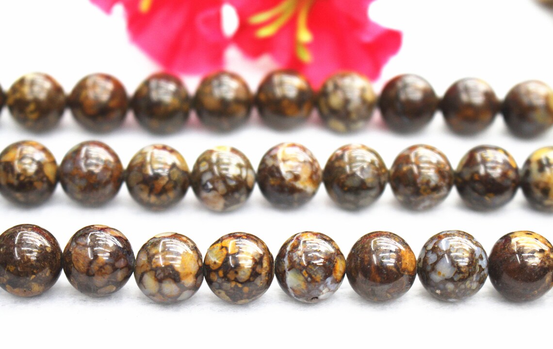 Natural Fire Lace Opal Smooth Round BeadsFire Lace Opal | Etsy