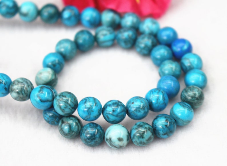 Natural Blue Jasper Smooth and Round Beads,6mm 8mm 10mm 12mm Blue ...