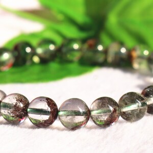 Beaded Bracelets,naturalaa Genuine Green Phantom Quartz Bracelet ...