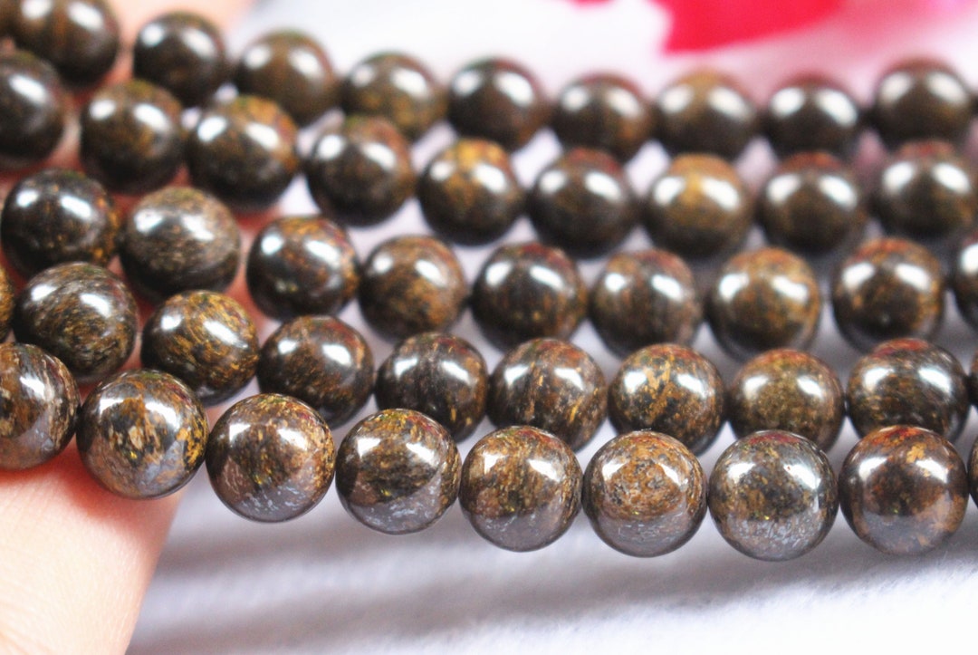 4mm 6mm 8mm 10mm Natural Bronzite Smooth Round Beads,bronzite Beads ...