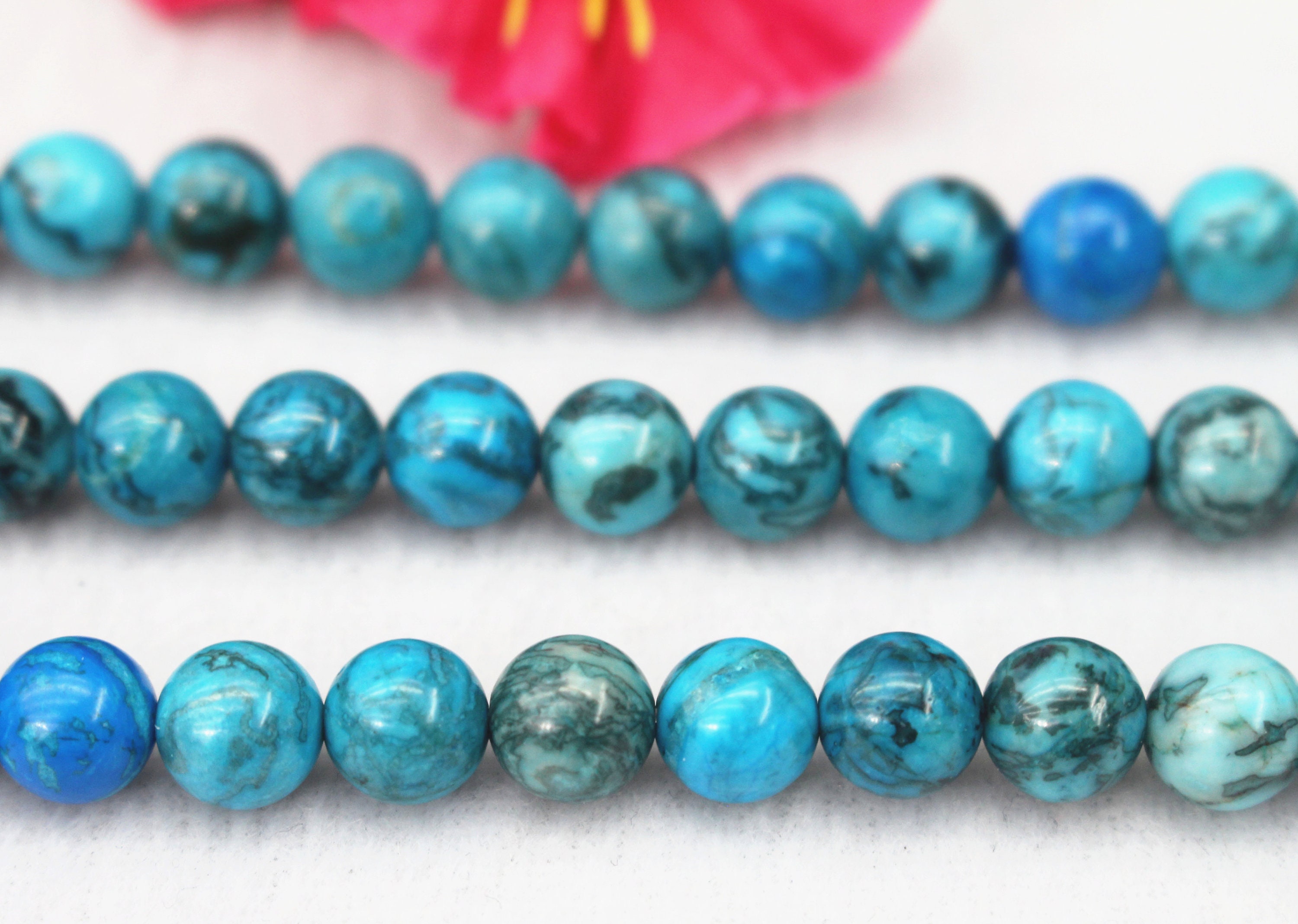 Natural Blue Jasper Smooth and Round Beads,6mm 8mm 10mm 12mm Blue ...