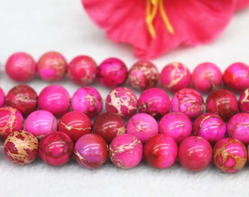 Natural Pink Sea Sediment Jasper Gemstone Beads6mm 8mm 10mm - Etsy Natural Pink Sea Sediment Jasper Gemstone Beads6mm 8mm 10mm - Etsy