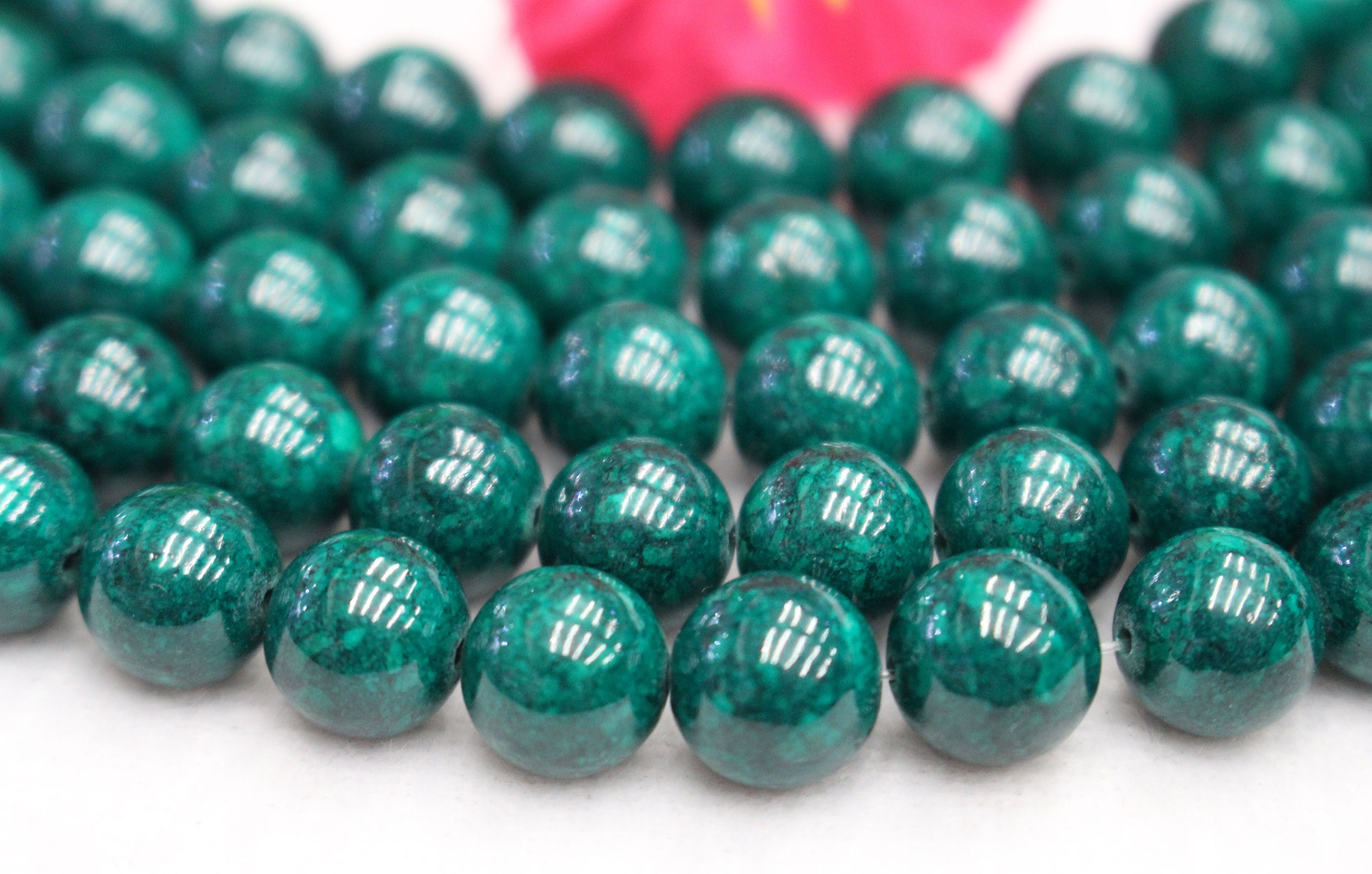 Green Fossils Smooth and Round Beads6mm 8mm 10mm 12mm Fossils | Etsy