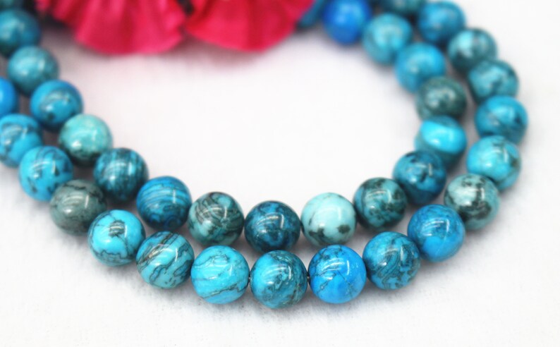 Natural Blue Jasper Smooth and Round Beads,6mm 8mm 10mm 12mm Blue ...