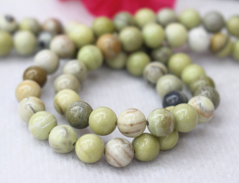 Natural Butter Jade Smooth and Round Beads,6mm 8mm 10mm 12mm African ...