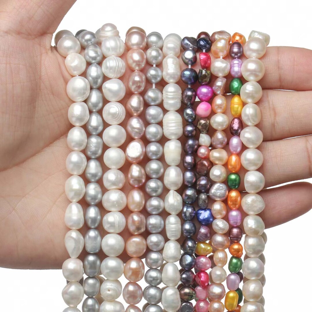 Natural Mixed Color Sea Shell Pearls Round Beads,pink,green,red,blue ...
