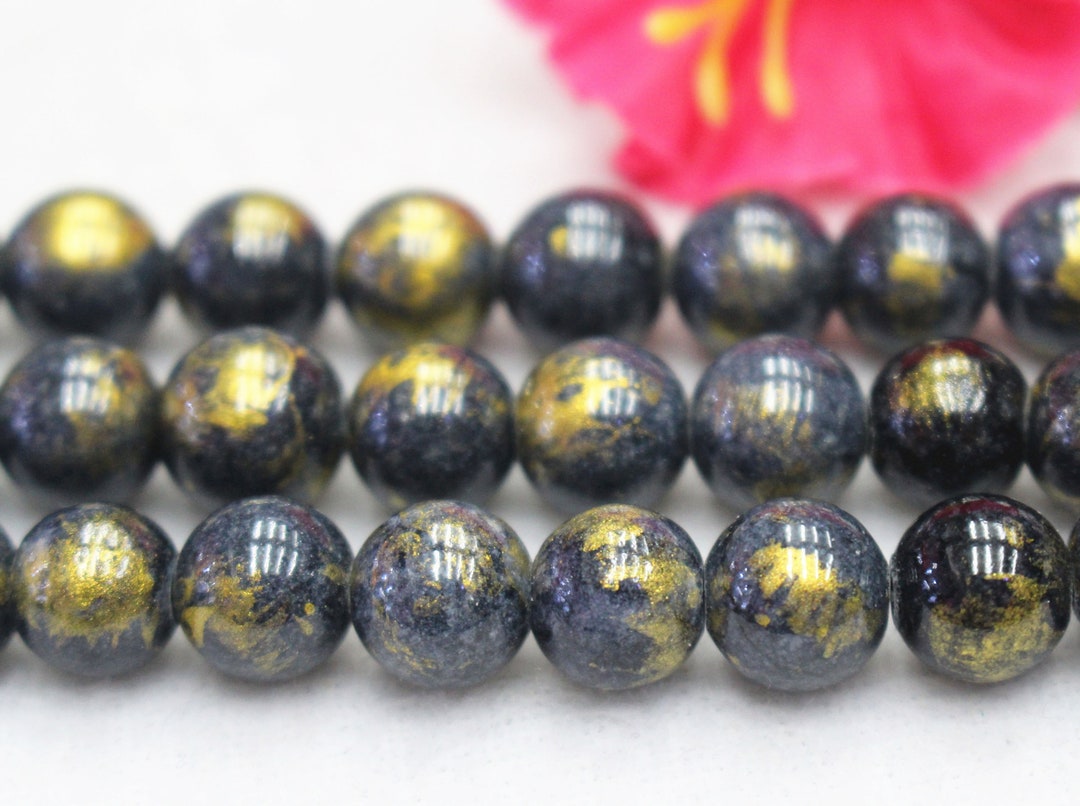 Gray Gold Jade Beads,mountain Jade Beads,malaysian Jade Beads,6mm 8mm ...