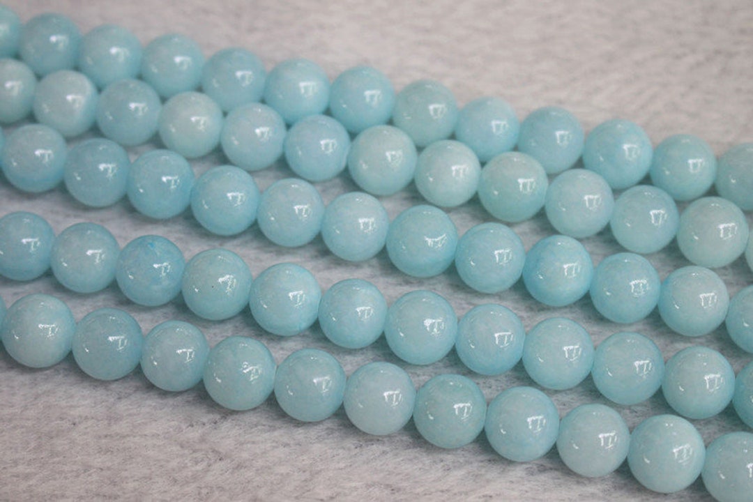Mountain Jade Beads,blue Jade Smooth Round Beads,4mm 6mm 8mm 10mm 12mm ...