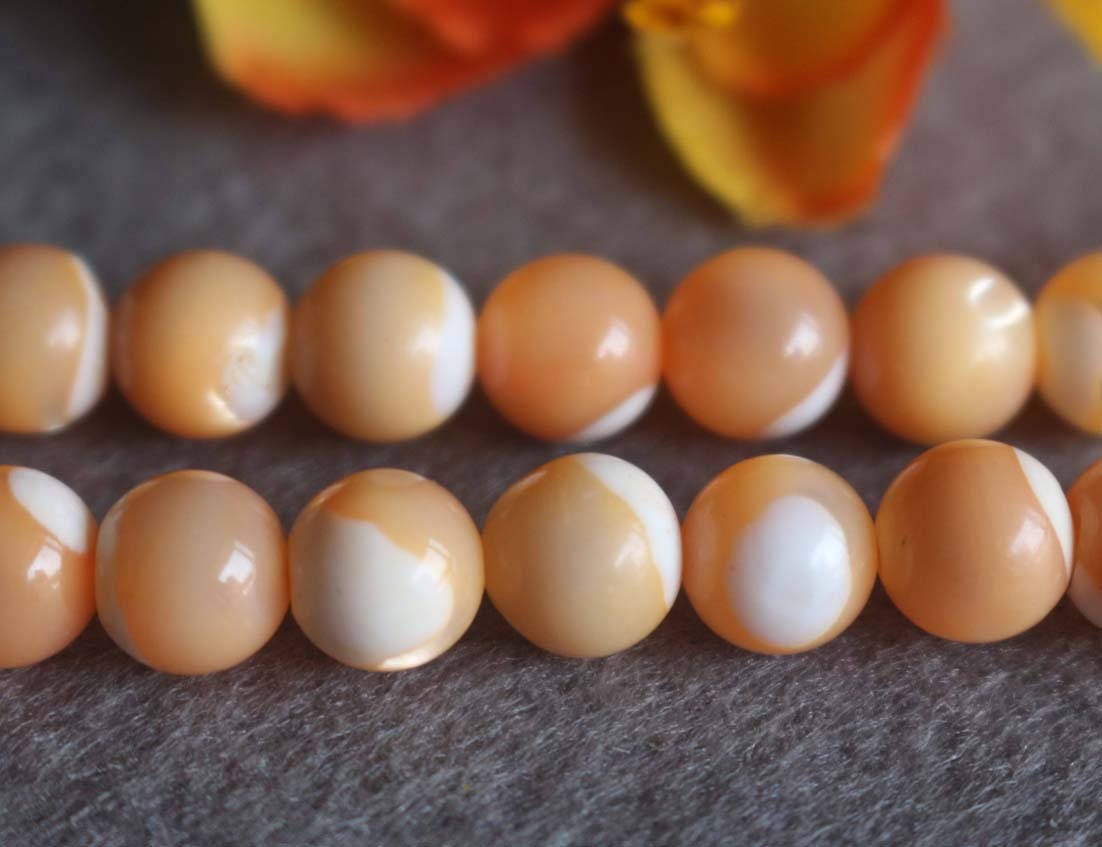 Natural Round Shell Beads 6mm 8mm Natural Yellow Shell - Etsy