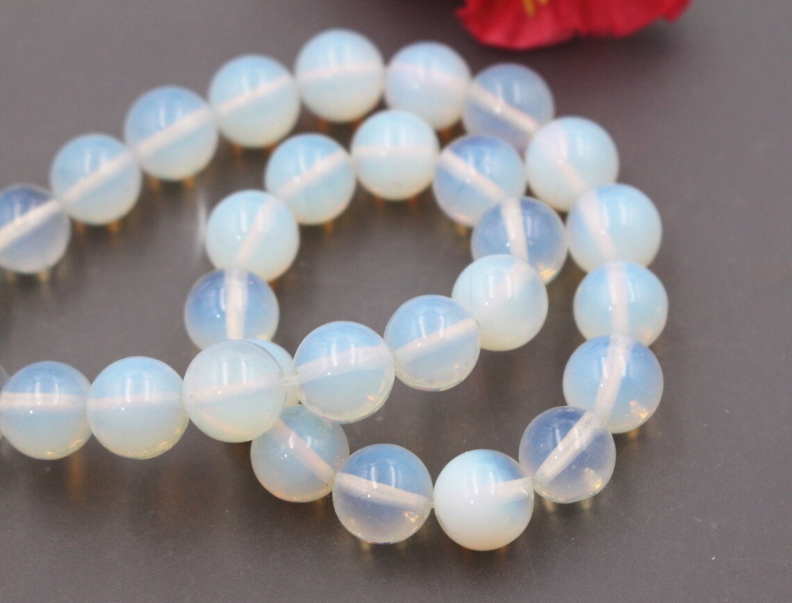 Natural Opalit Beads4mm 6mm 8mm 10mm 12mm Opalit Round | Etsy