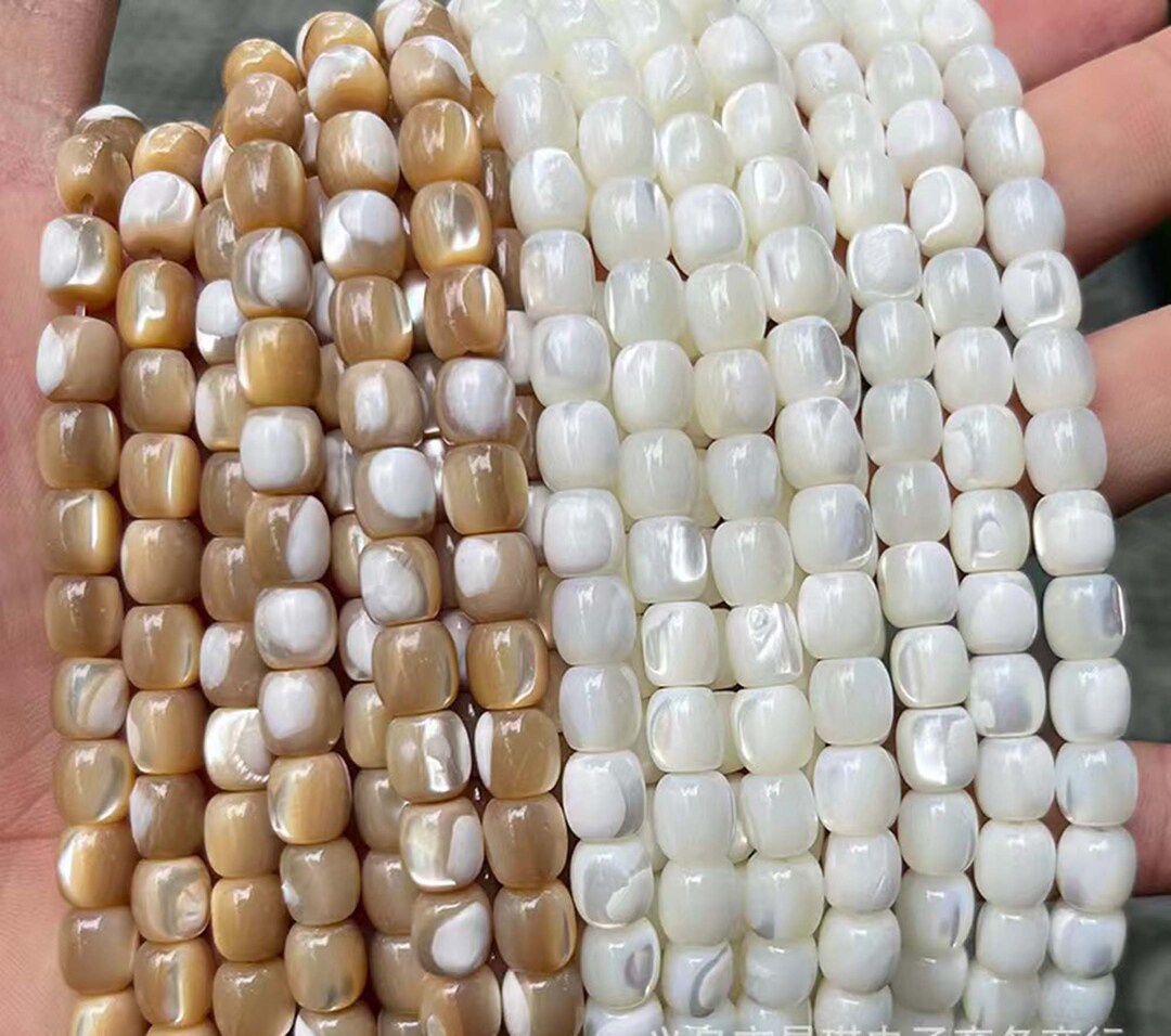 Natural Shell Beads 6x6mm 8x8mm MOP Shell Apple Shape Beads,loose Stone ...