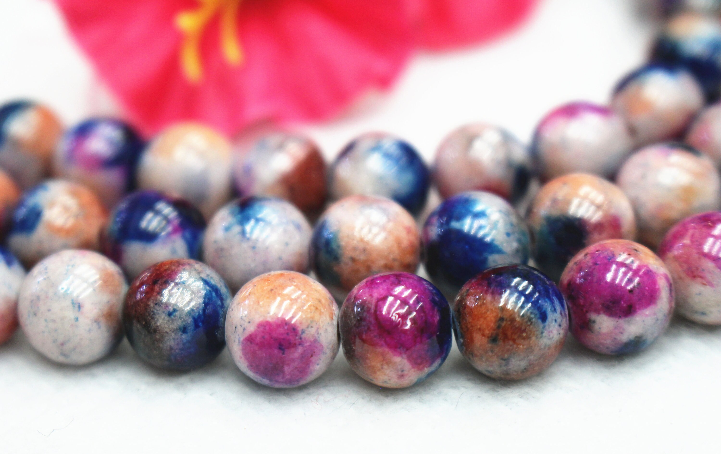 Rainbow Jade Smooth and Round Beads6mm 8mm 10mm 12mm Candy - Etsy