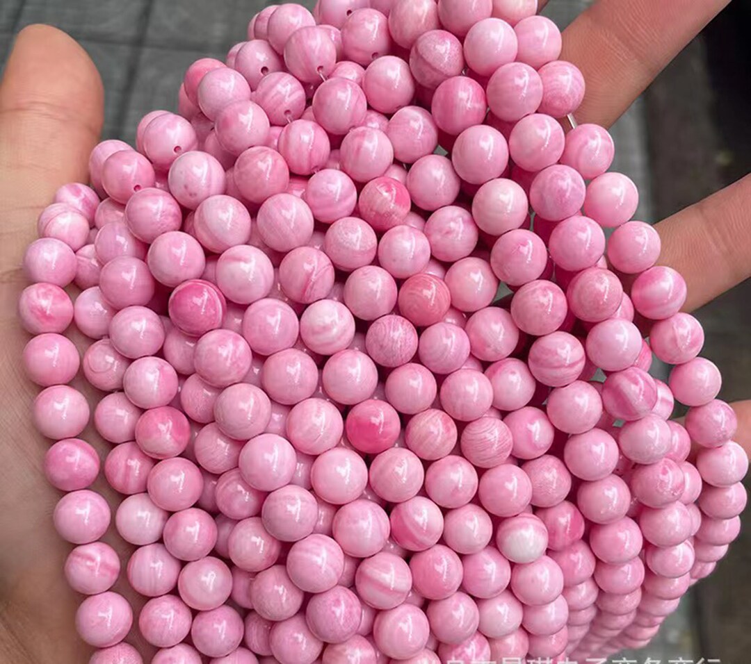 Optimize Pink Conch Shell Round Beads 6mm 8mm 10mm 12mm Pink Conch ...