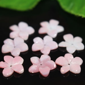 6mm 8mm10mm 12mm 15mm 200 Pcs Natural Pink Shell Flower Beads,mop Shell ...