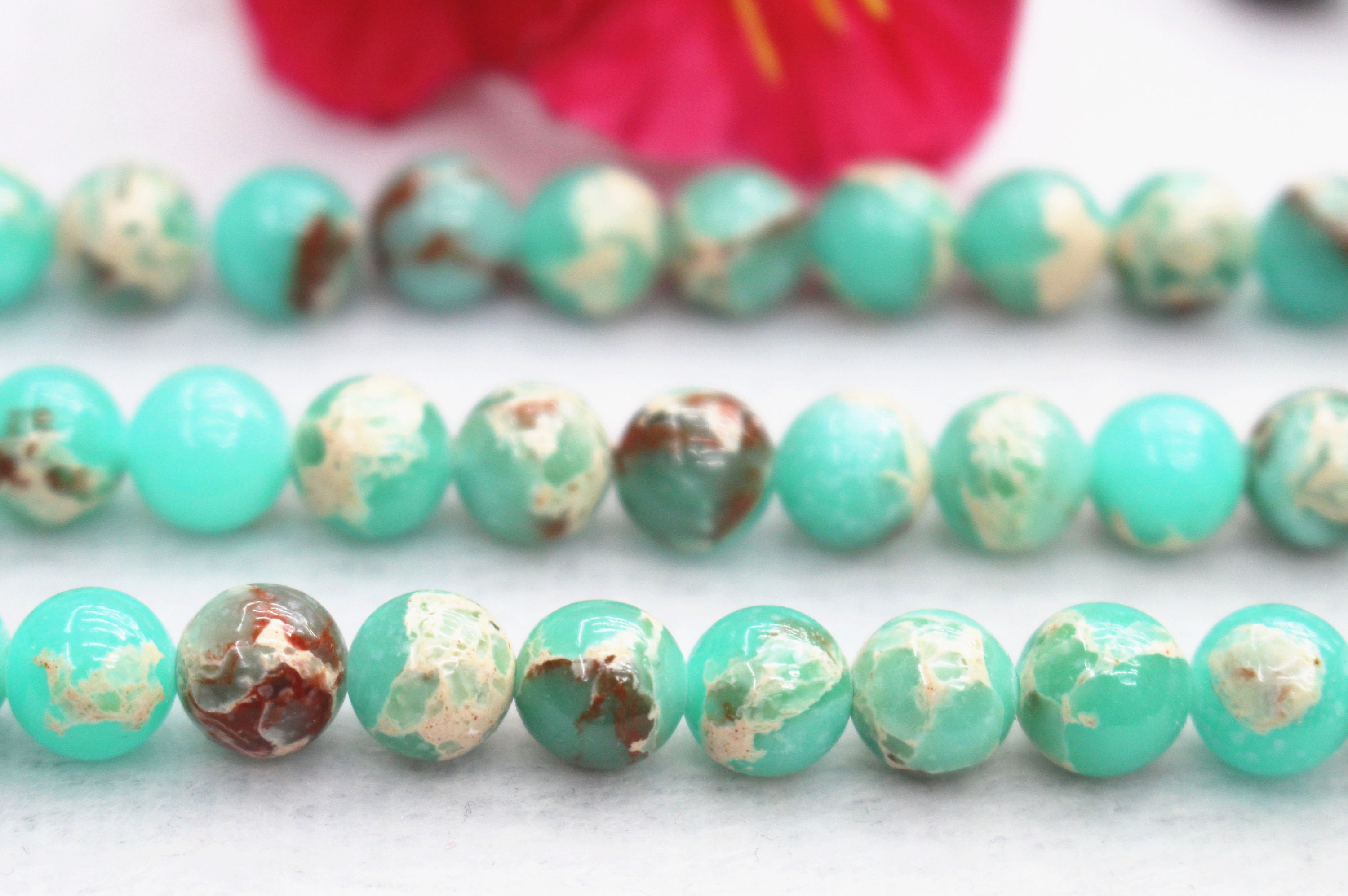 Shoushan Stone Beads,6mm 8mm 10mm 12mm 14mm Aqua Terra Jasper Beads ...