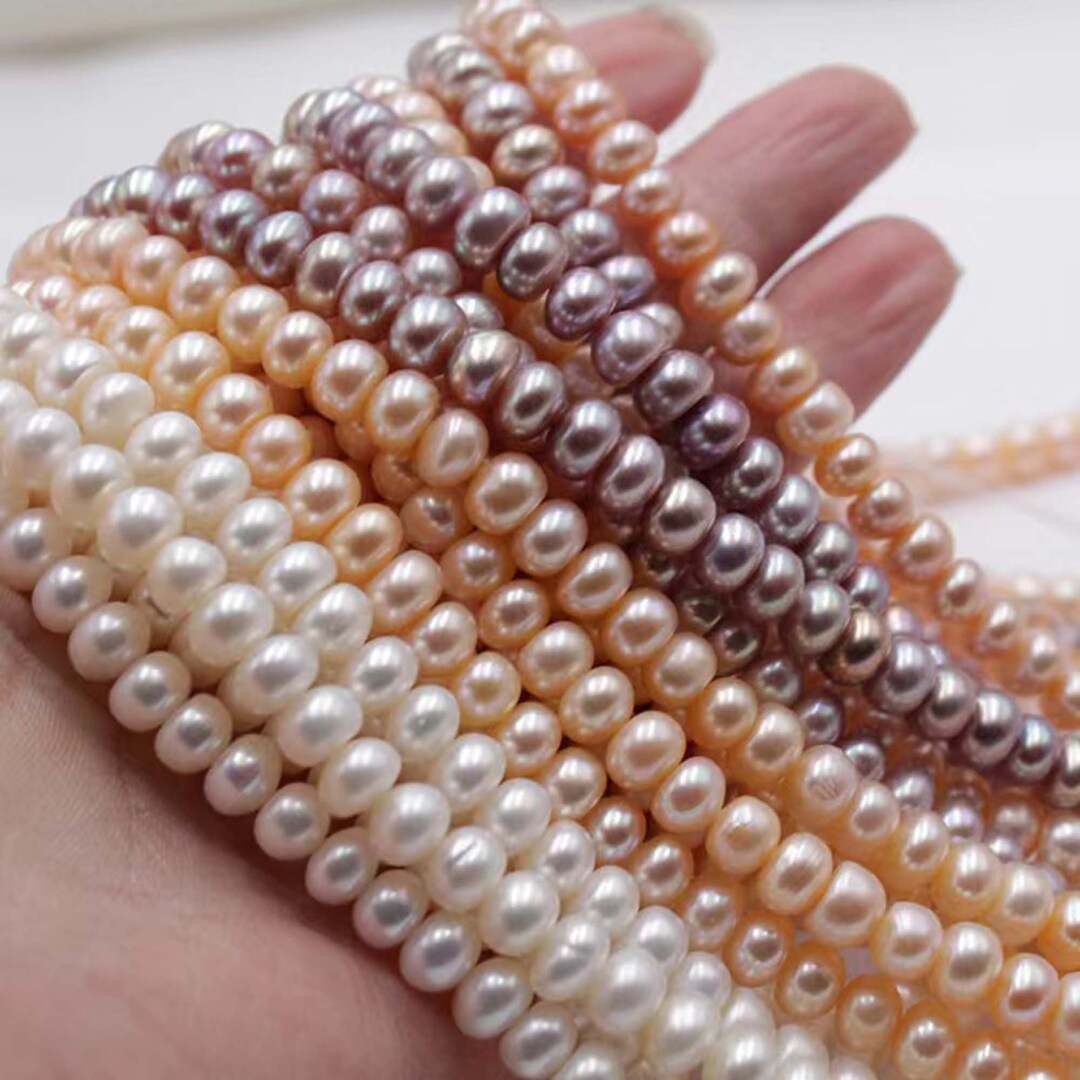 Natural Pink Sea Shell Pearls Beads,white Sea Shell Pearls Bright Light ...
